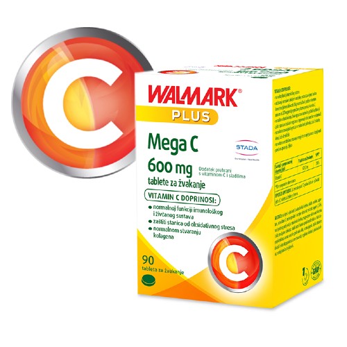 Walmark Mega C 600 mg, 60 tableta – Vitashop